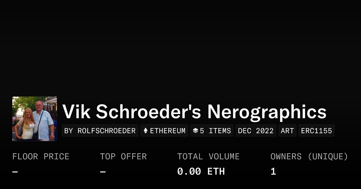 Vik Schroeder's Nerographics - Collection | OpenSea