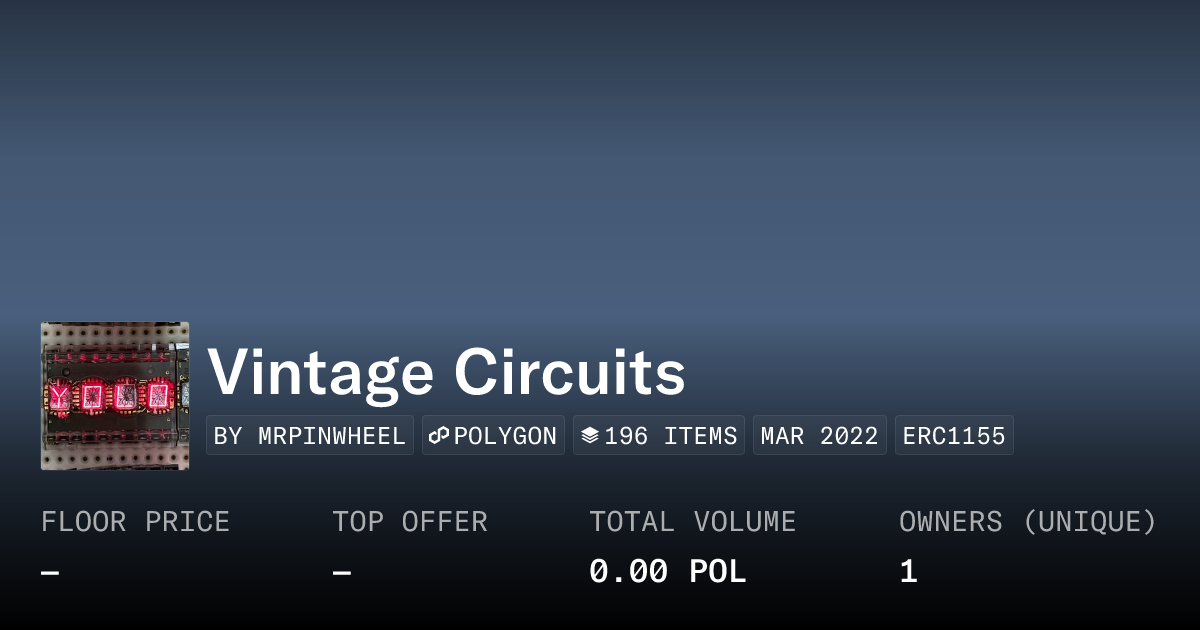 Vintage Circuits - Collection | OpenSea