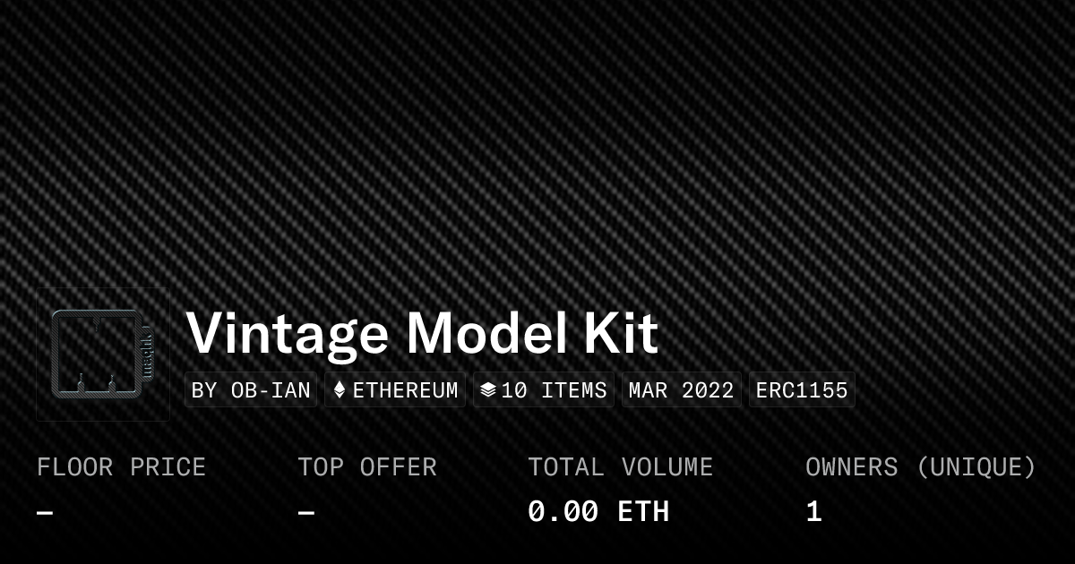 Vintage Model Kit - Colección | OpenSea