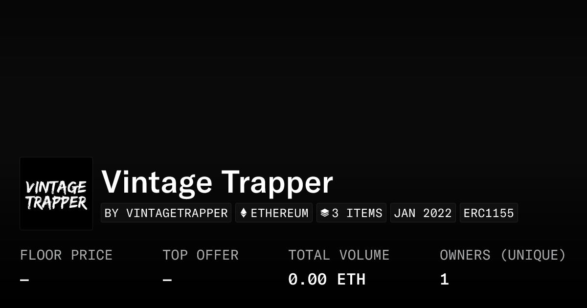 Vintage Trapper - Collection | OpenSea