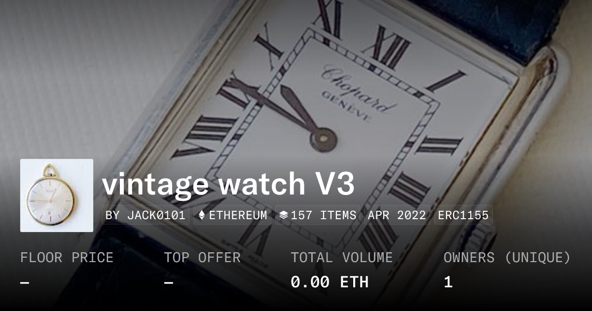 vintage watch V3 - Collection | OpenSea