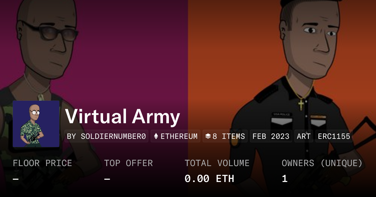 Virtual Army - Collection | OpenSea