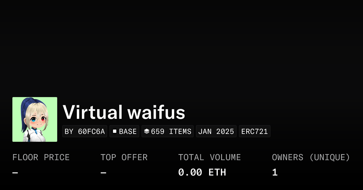 Virtual waifus - Collection | OpenSea