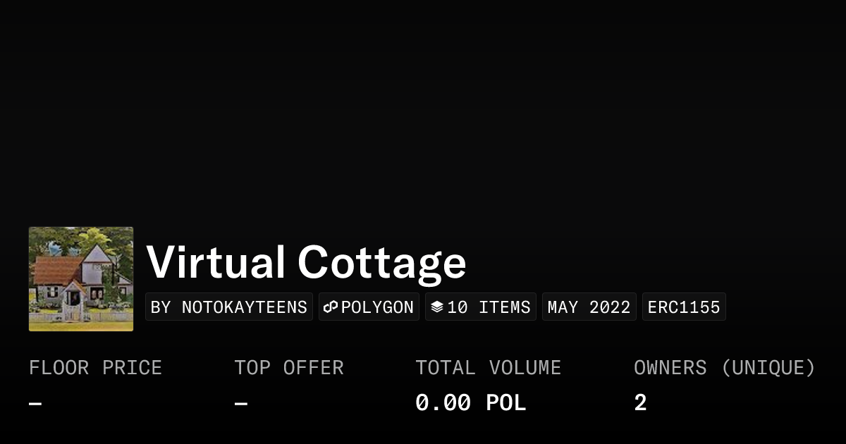 Virtual Cottage - Collection | OpenSea