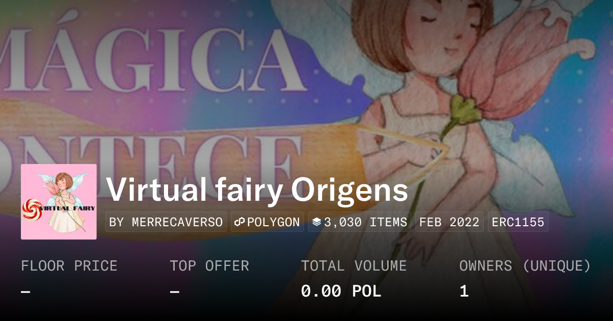 Virtual fairy Origens - Collection | OpenSea