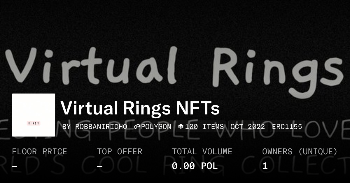 Virtual Rings NFTs - Collection | OpenSea