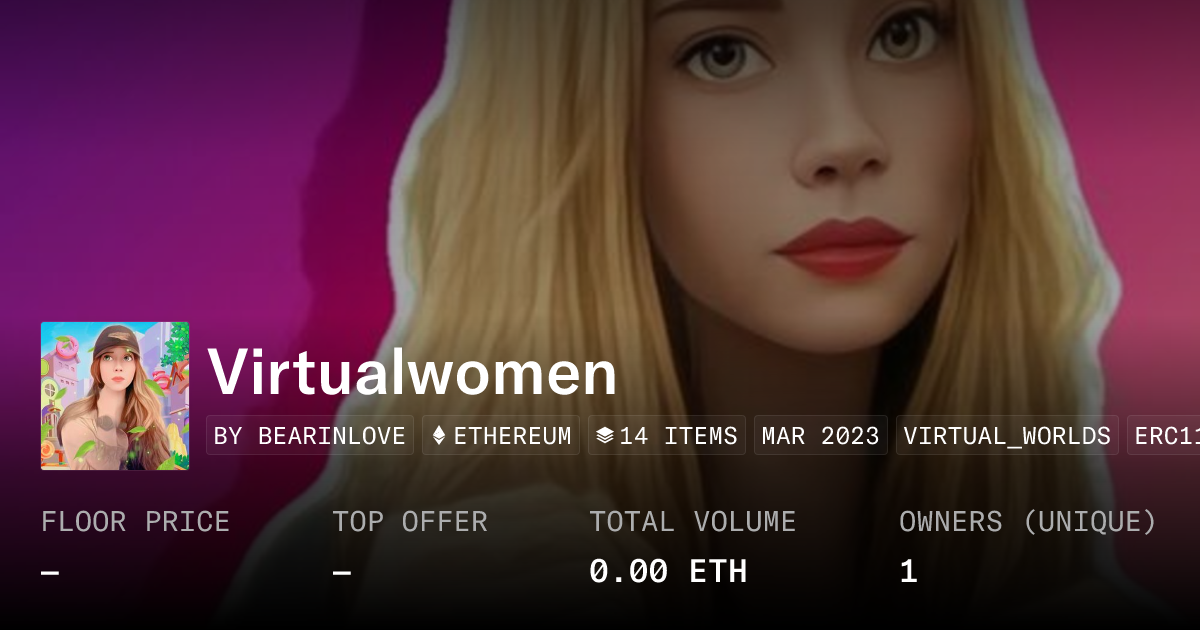 Virtualwomen - Collection | OpenSea