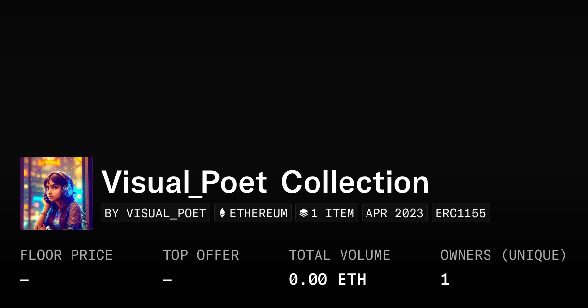Visual_Poet Collection - Collection | OpenSea
