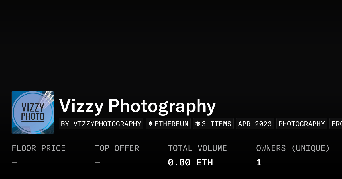 Vizzy Photography - Collection | OpenSea