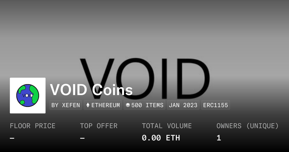 VOID Coins - Collection | OpenSea