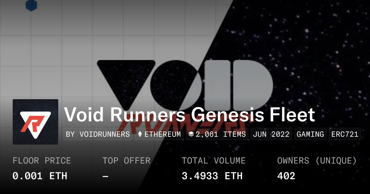 Void Runners Genesis Fleet - Collection | OpenSea