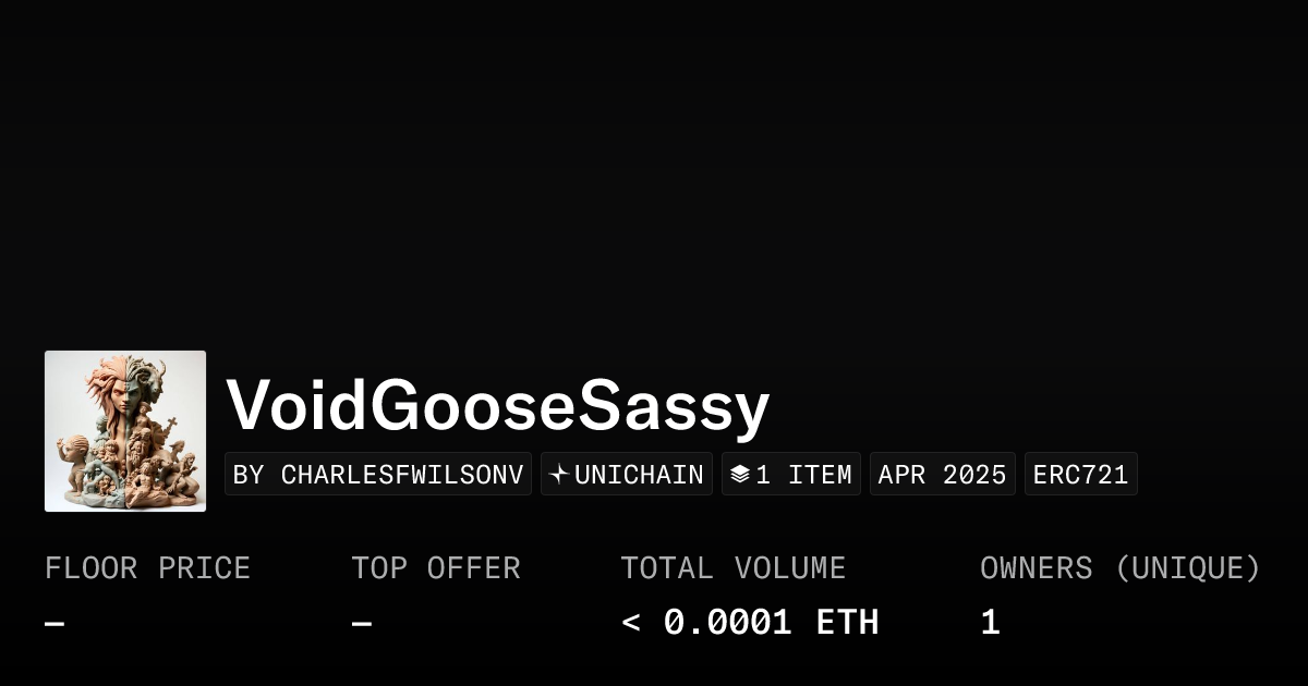 VoidGooseSassy - Collection | OpenSea