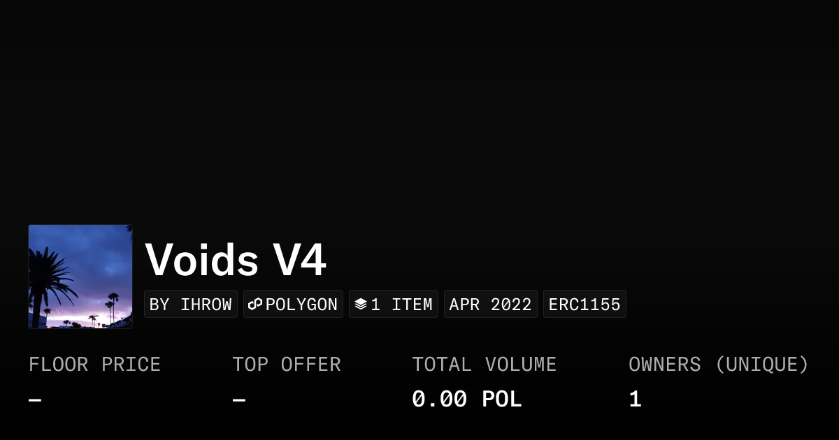 Voids V4 - Collection | OpenSea