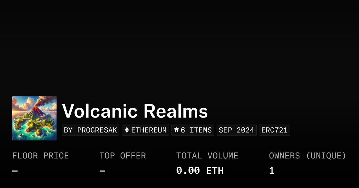 Volcanic Realms - Collection | OpenSea