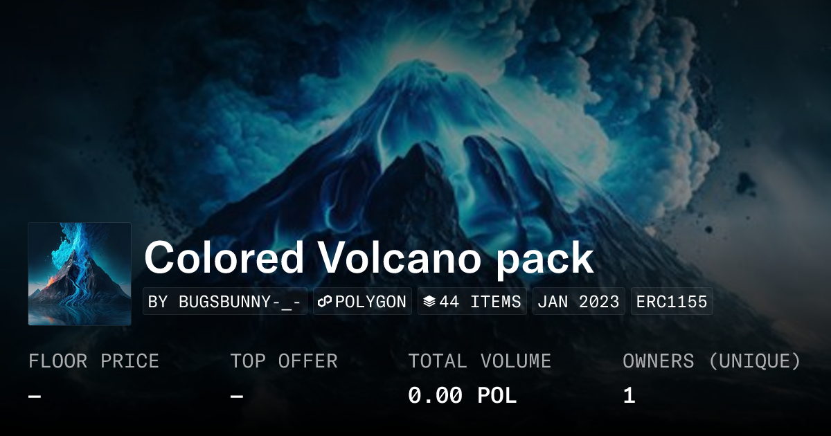 Colored Volcano pack - Collection | OpenSea