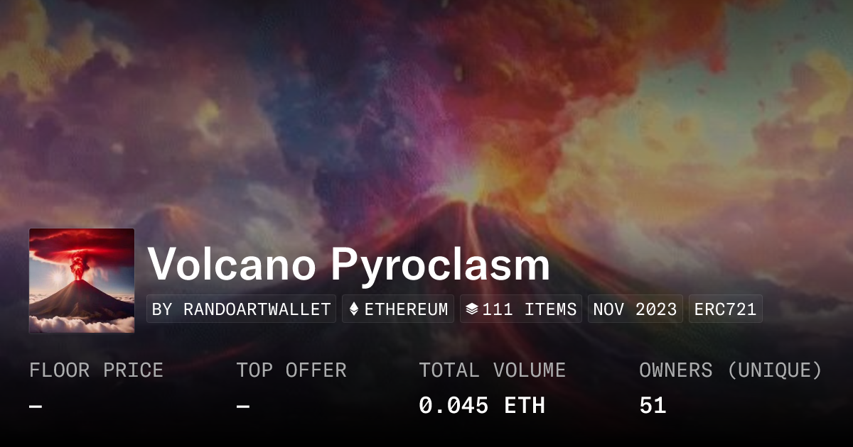 Volcano Pyroclasm - Collection | OpenSea