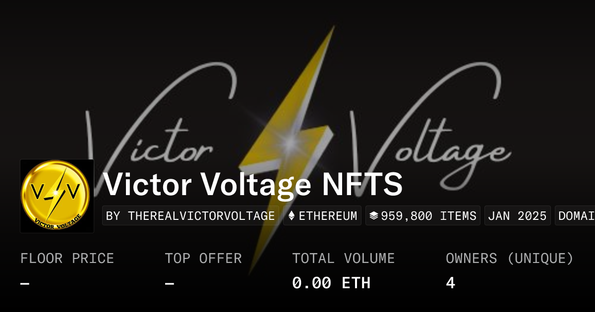 Victor Voltage NFTS - Collection | OpenSea
