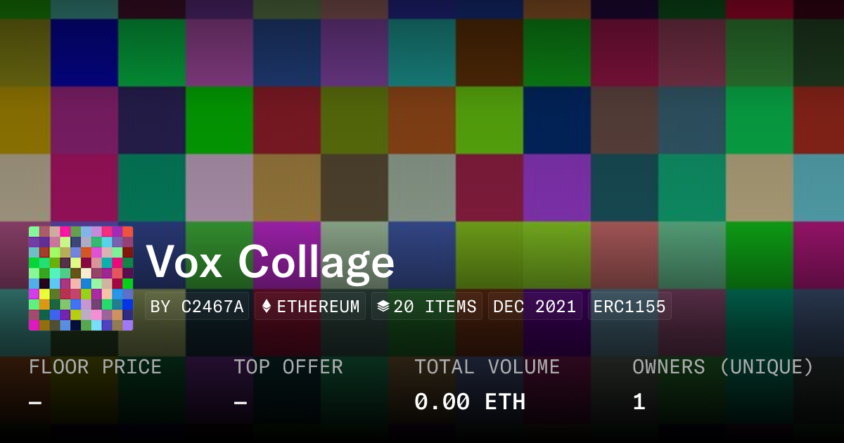 Vox Collage - Collection | OpenSea