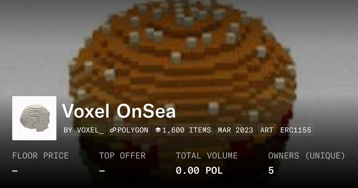 Voxel OnSea - Collection | OpenSea