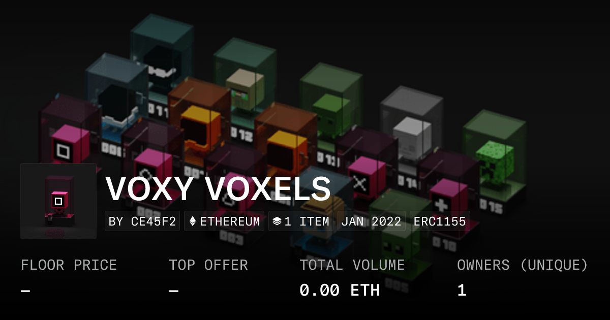VOXY VOXELS - Collection | OpenSea