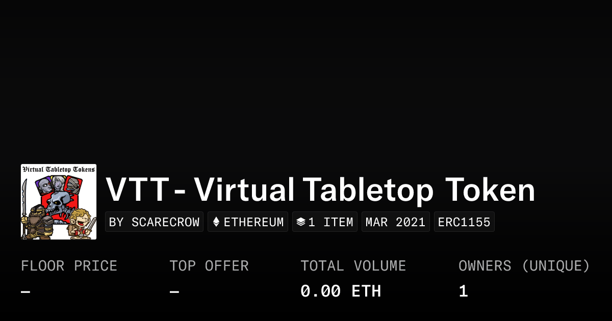 VTT - Virtual Tabletop Token - Collection | OpenSea