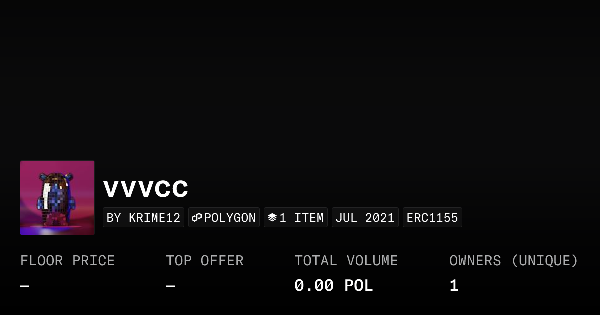 vvvcc - Collection | OpenSea