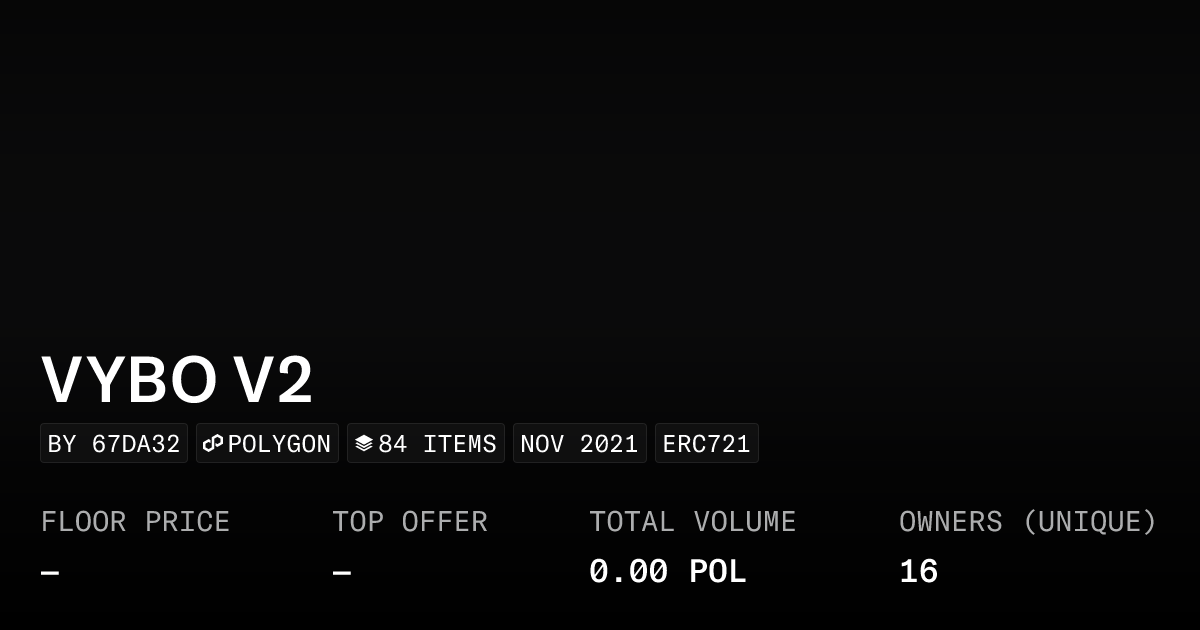 VYBO V2 - Collection | OpenSea