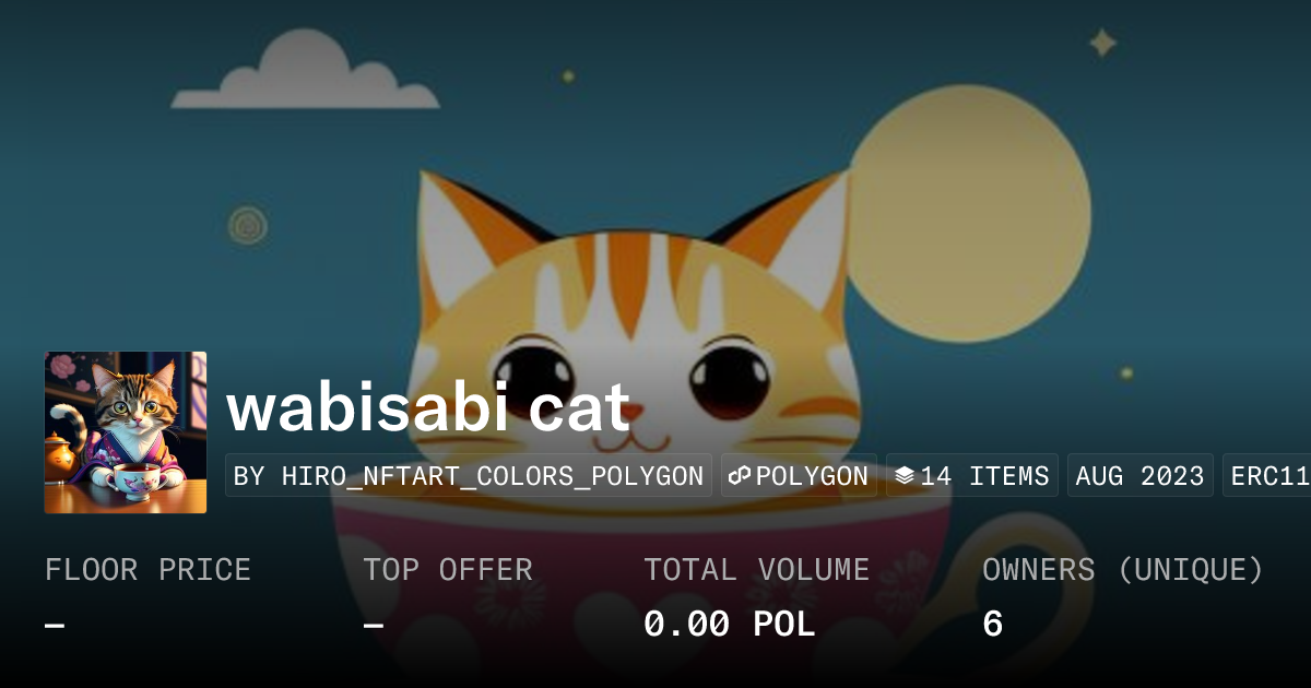 wabisabi cat - Collection | OpenSea