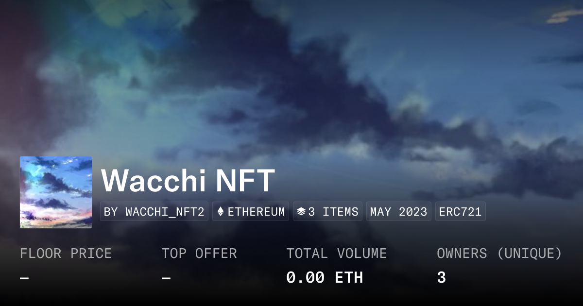 Wacchi NFT - Collection | OpenSea