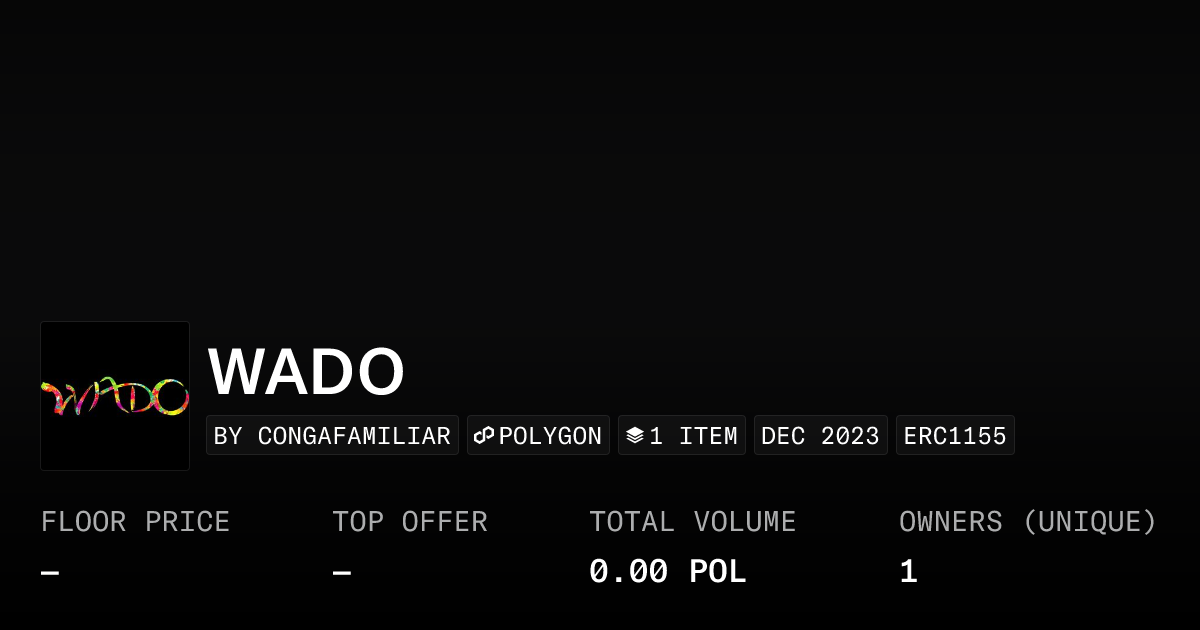 WADO - Collection | OpenSea