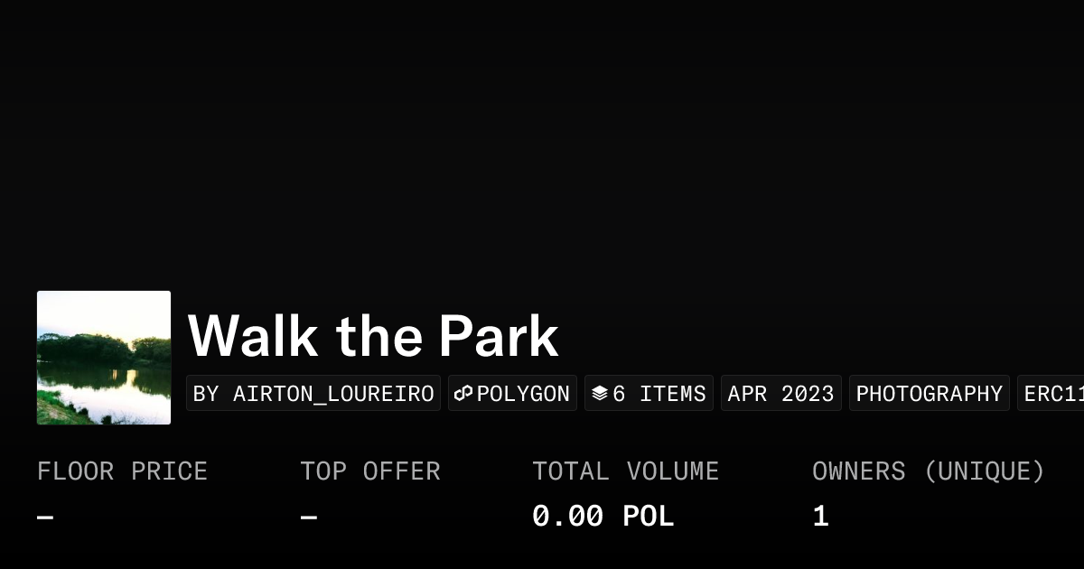 Walk the Park - Collection | OpenSea