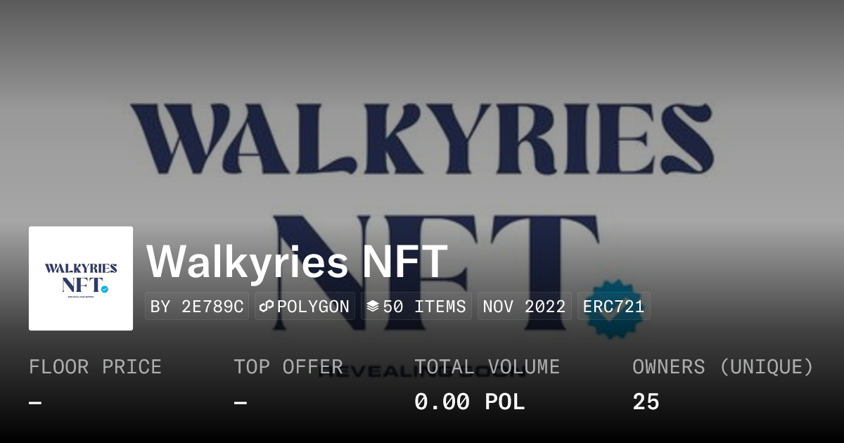 Walkyries NFT - Collection | OpenSea