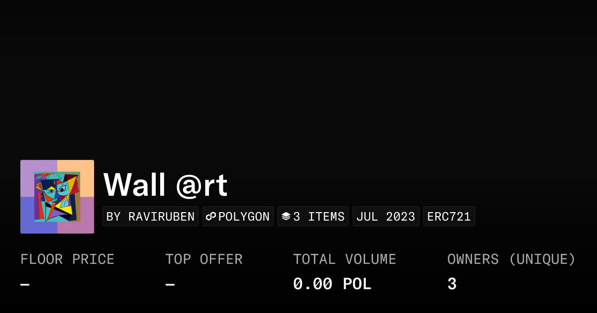 Wall @rt - Collection | OpenSea