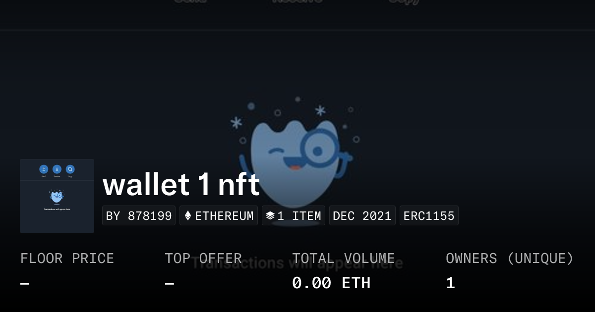 wallet 1 nft - Collection | OpenSea