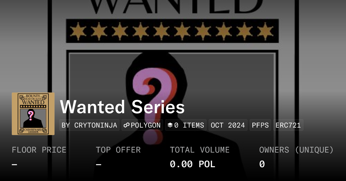 Wanted Series - Collection | OpenSea