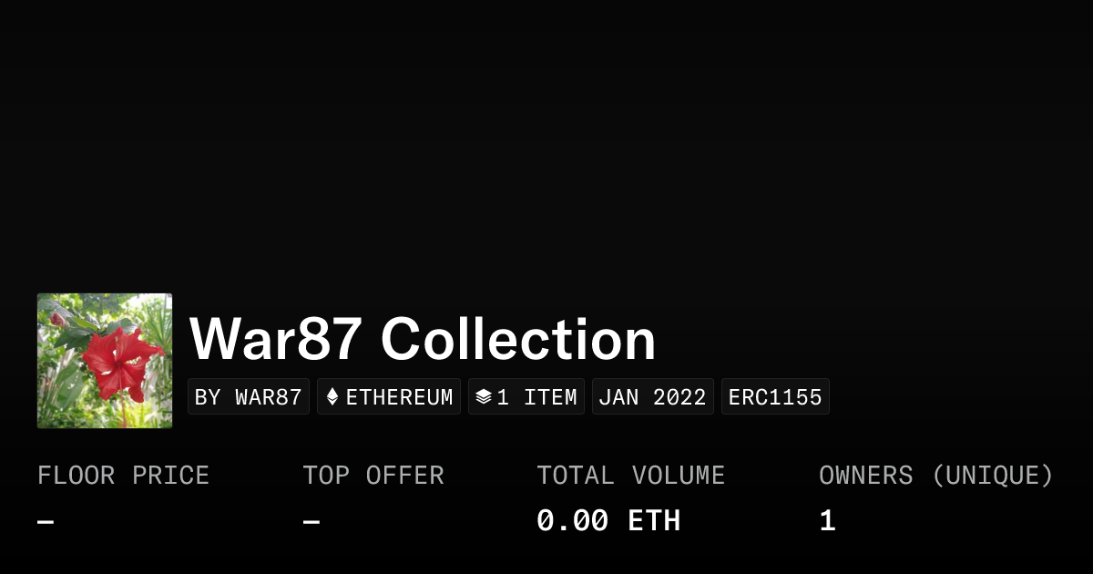 War87 Collection - Collection | OpenSea