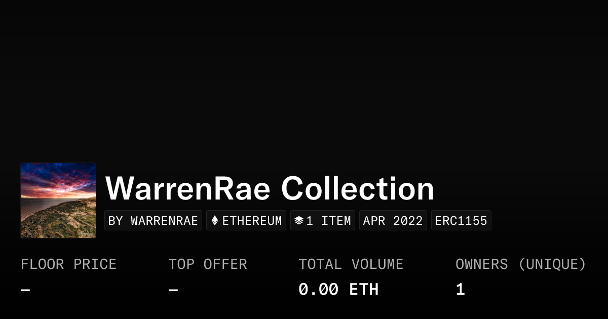 WarrenRae Collection - Collection | OpenSea
