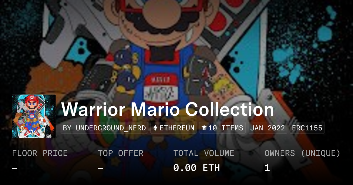 Warrior Mario Collection - Collection | OpenSea