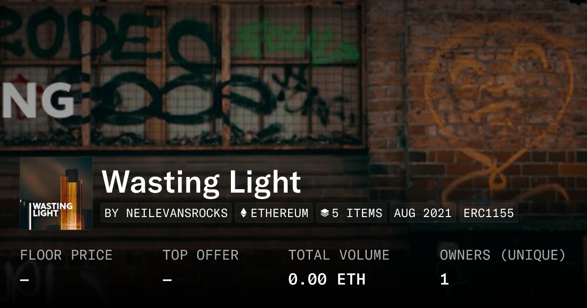 Wasting Light - Collection | OpenSea