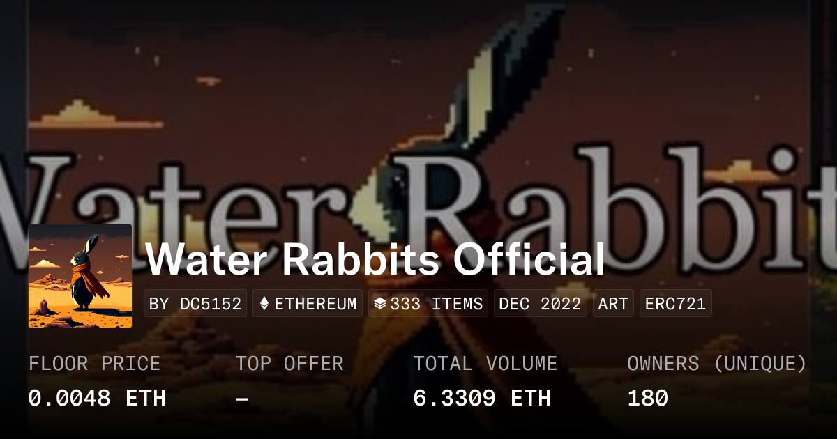 Water Rabbits Official - Collection | OpenSea