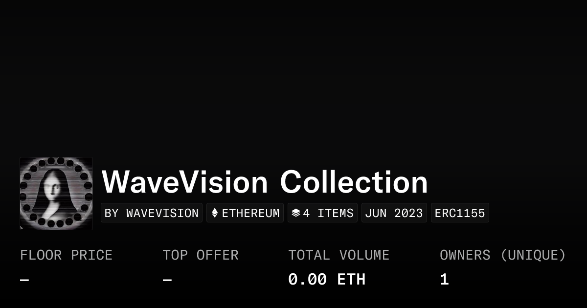 WaveVision Collection - Collection | OpenSea