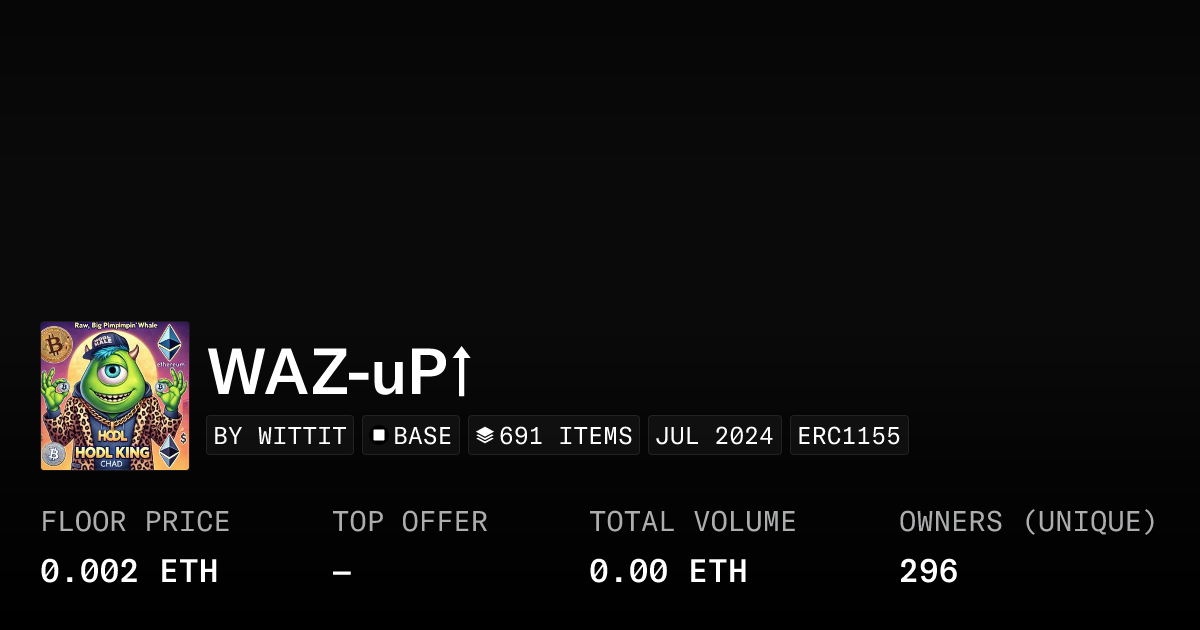 WAZ-uP↑ - Collection | OpenSea