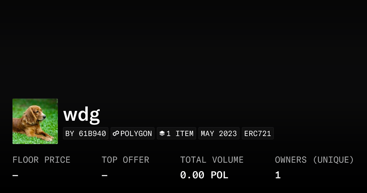 wdg - Collection | OpenSea