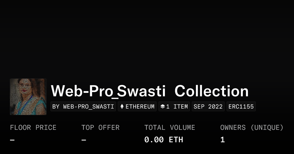Web-Pro_Swasti Collection - Collection | OpenSea