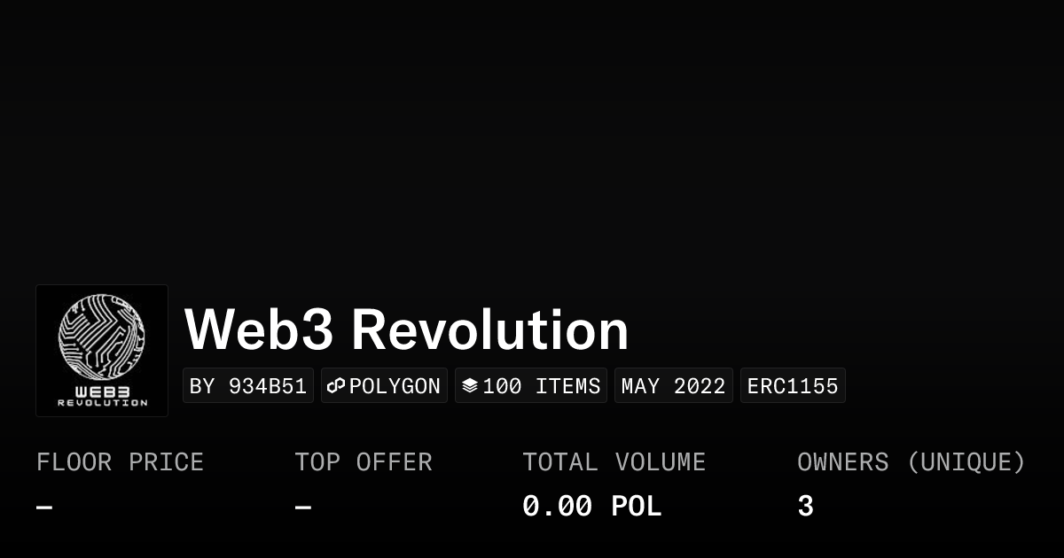 Web3 Revolution - Collection | OpenSea