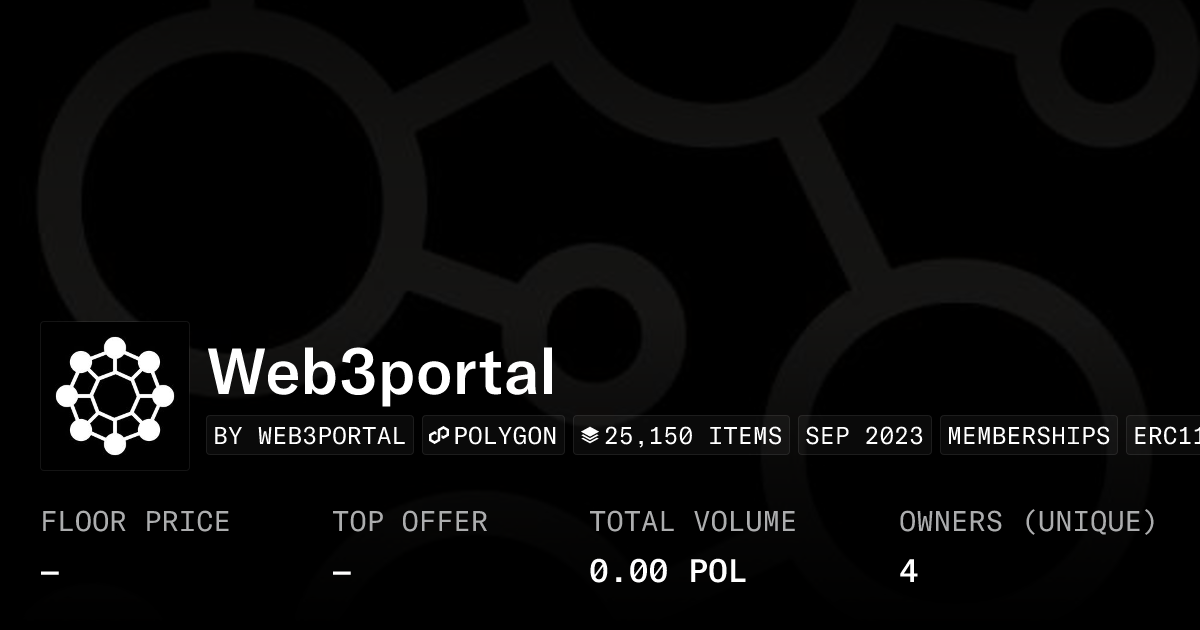 Web3portal - Collection | OpenSea