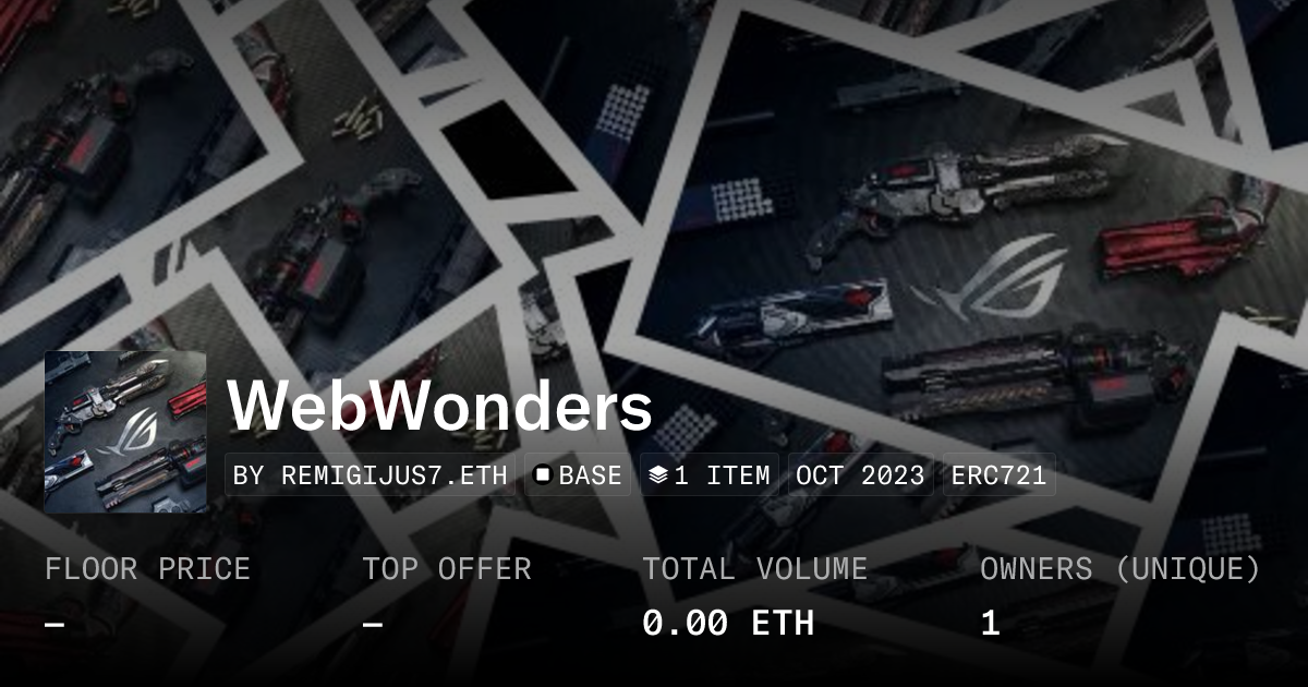WebWonders - Collection | OpenSea