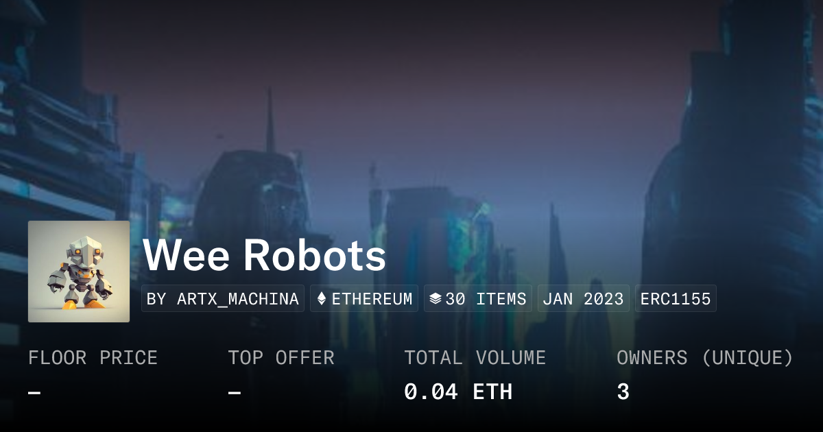 Wee Robots - Collection | OpenSea