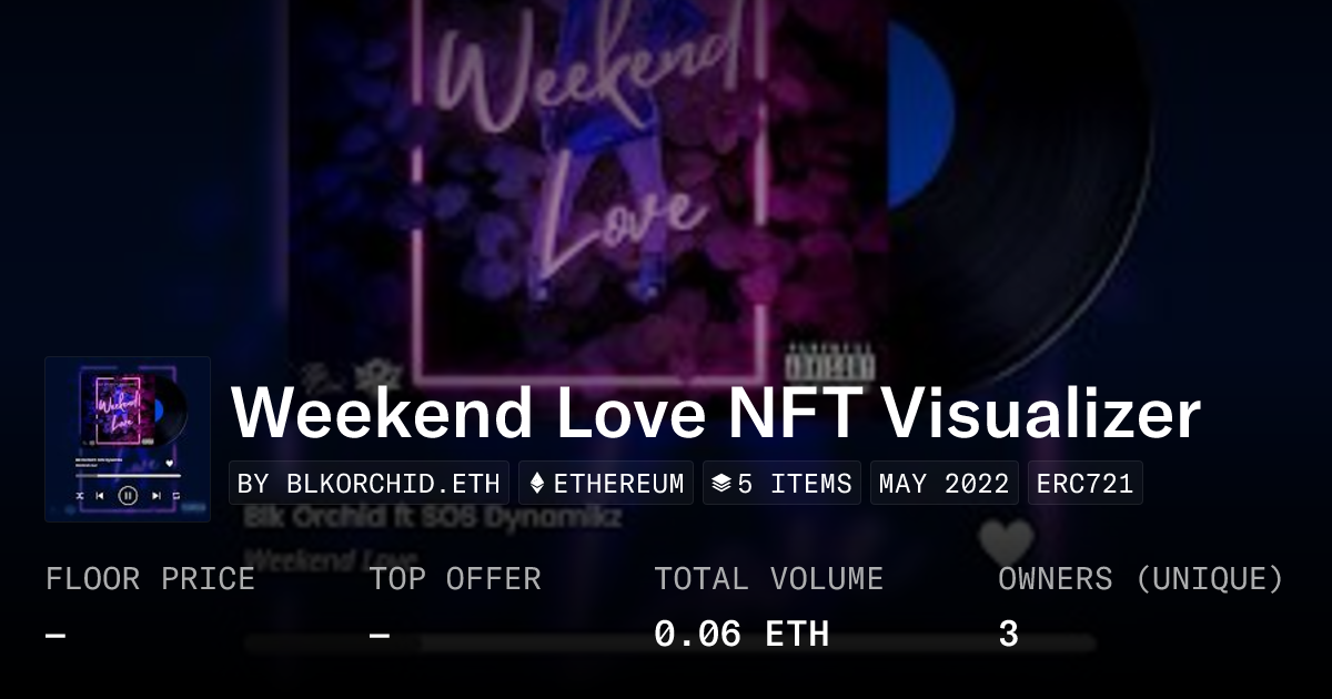 Weekend Love NFT Visualizer - Collection | OpenSea