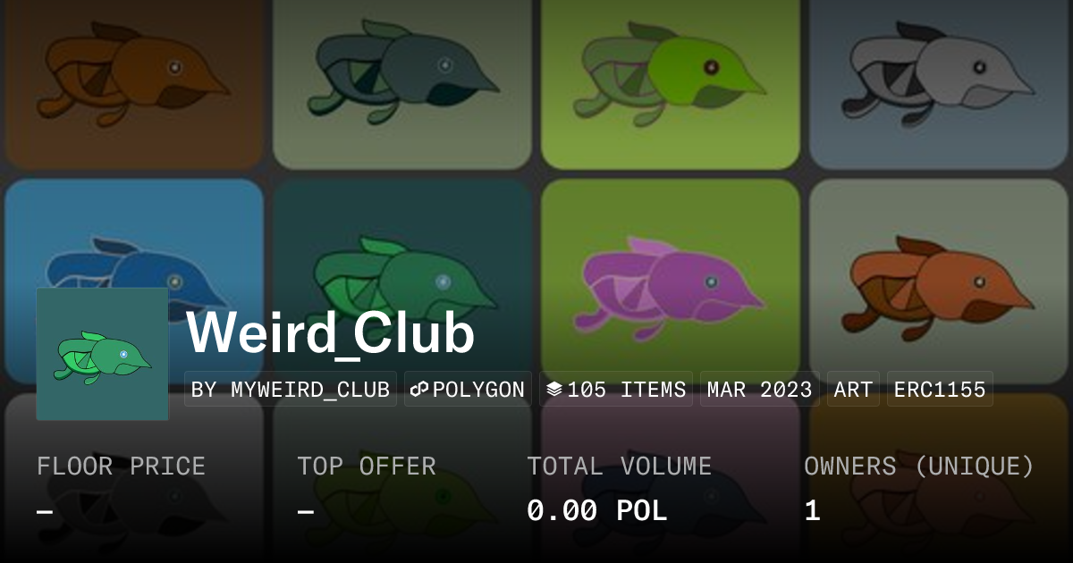 Weird_Club - Collection | OpenSea